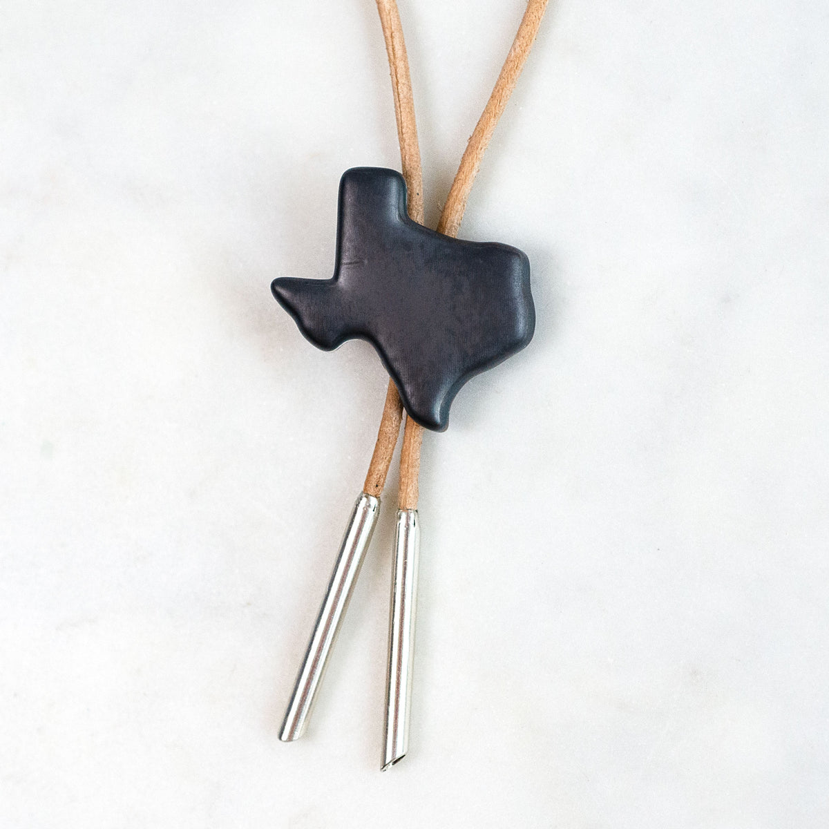 Texas Bolo Tie with Sterling Silver Tips and Gemstone – Katie Kismet